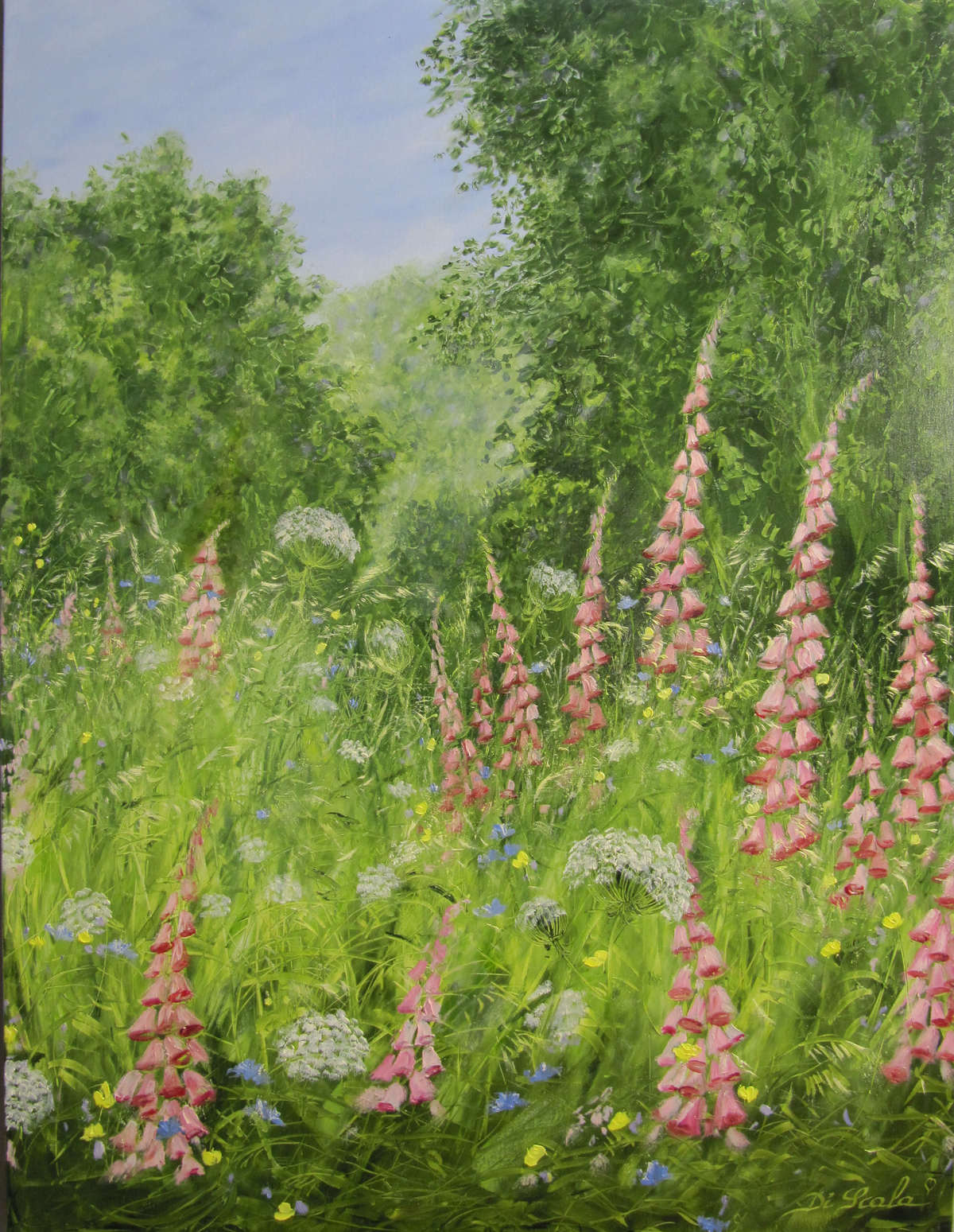 La digitale fière sur sa tige by Brigitte Di Scala | Buy Art Online ...