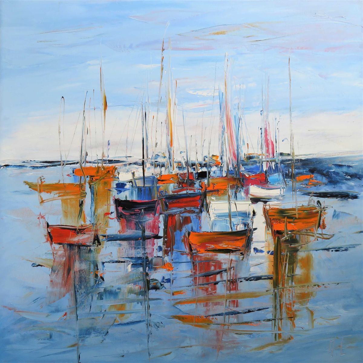 Bateaux en attente by Michaël LEFEVRE | Buy Art Online | Rise Art
