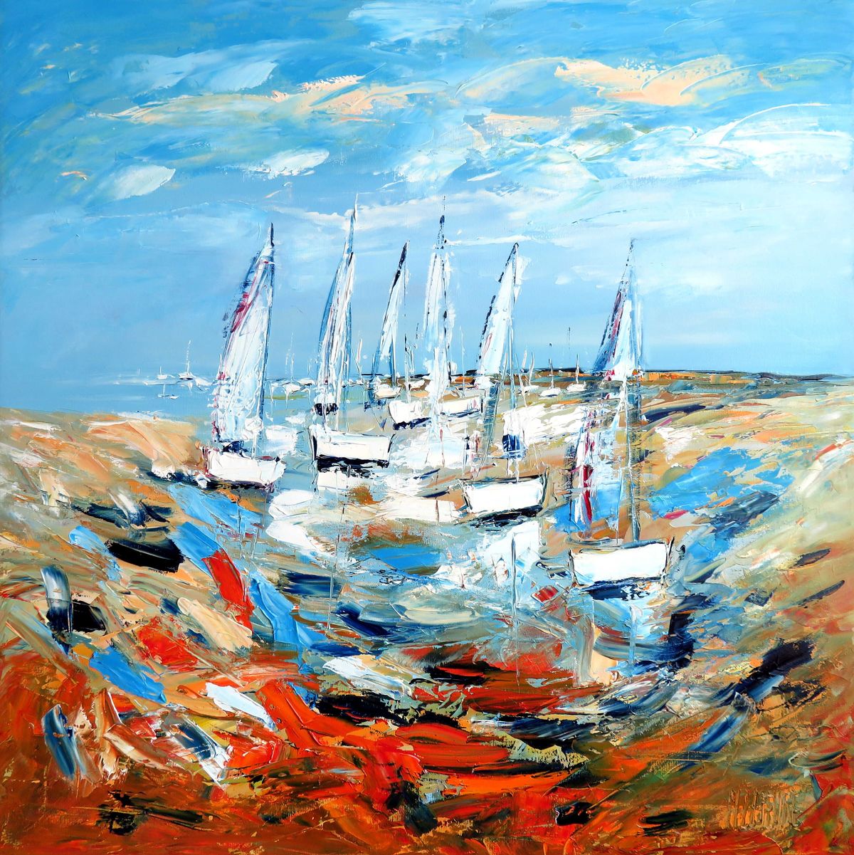 Attente du départ von Michaël LEFEVRE | Kunst online kaufen | Rise Art