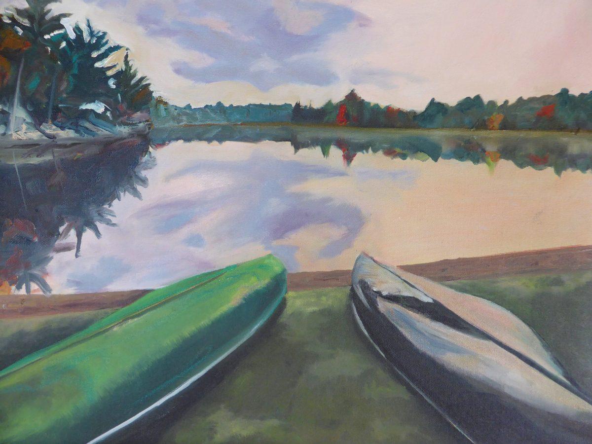 Two Canoes par Kate Lowe | Acheter de l'art en ligne | Rise Art
