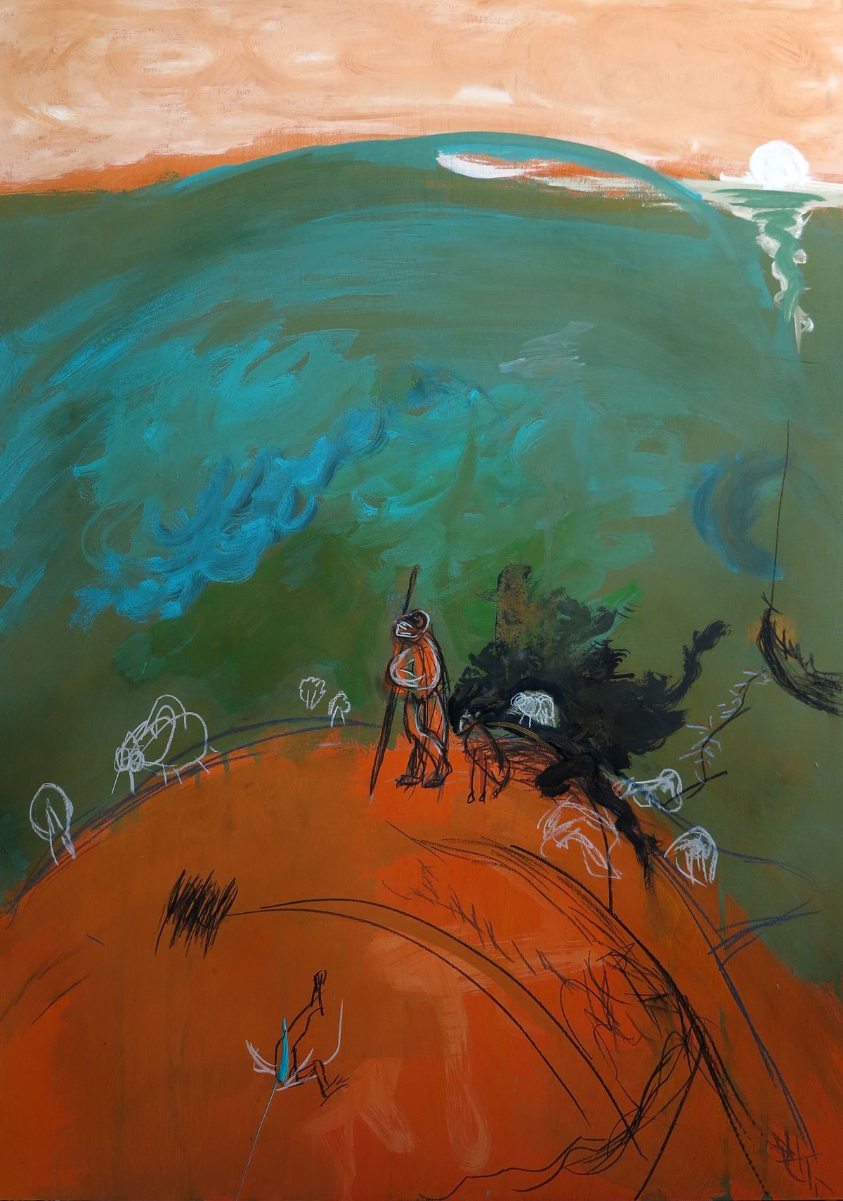 Landscape, after Bruegel (summer) by Adam Reid | Buy Art Online | Rise Art