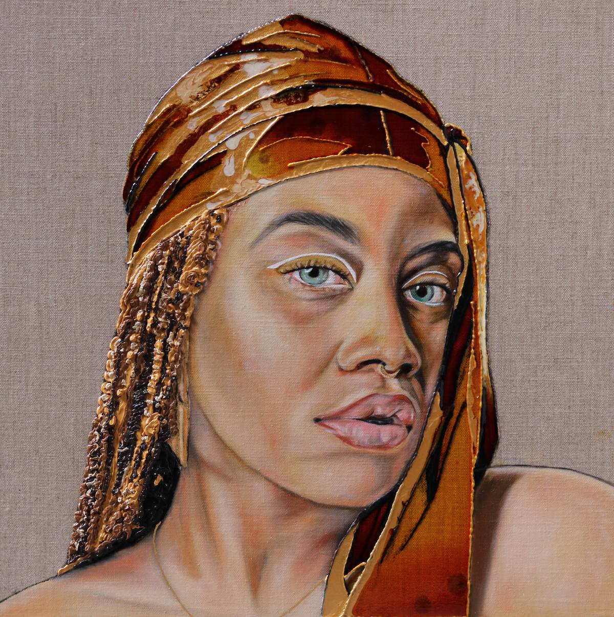 Golden Durag by Mikela Henry-Lowe | Buy Art Online | Rise Art