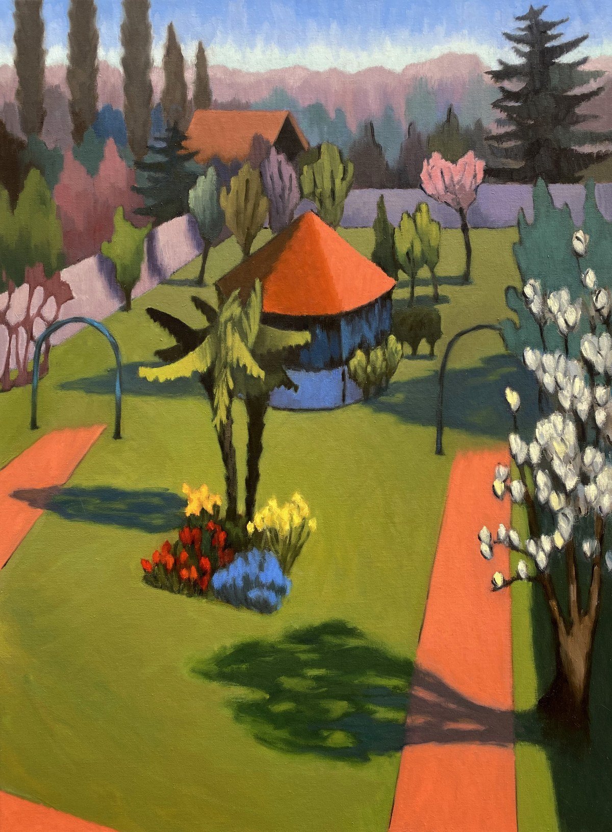 Le jardin, vu de l'étage von Barbara Petit Lisy | Kunst online kaufen ...