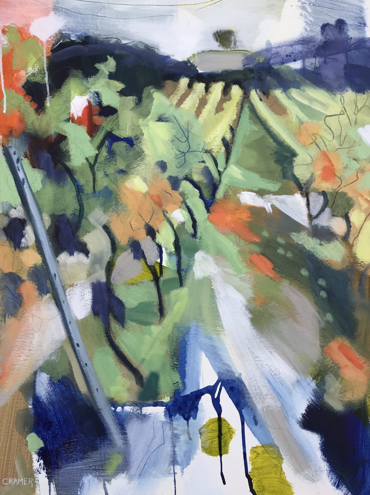Autumn Vineyard Series I par Laura Cramer | Acheter de l'art en ligne ...