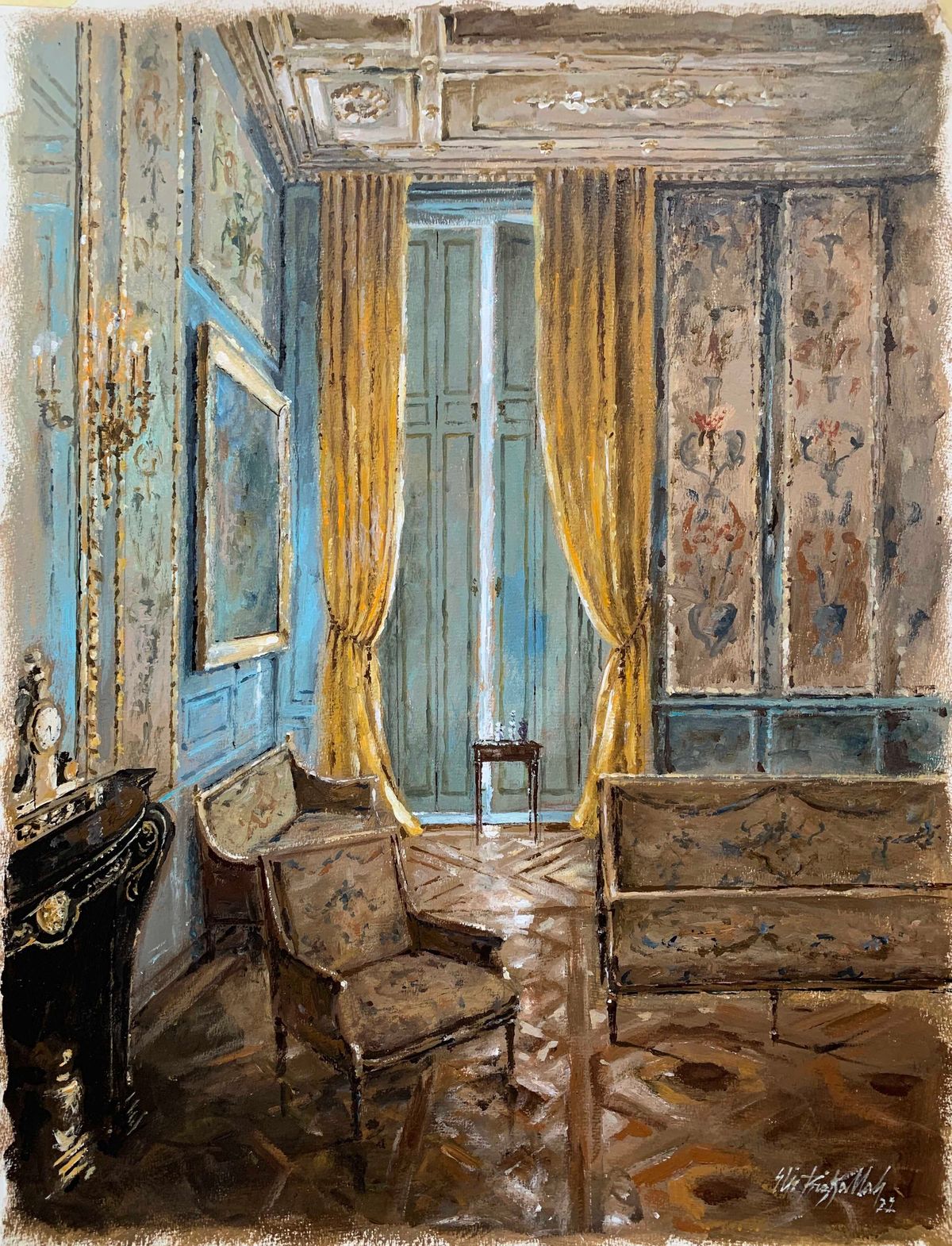 Salon à l’Hôtel de la Marine par Elie Rizkallah | Acheter de l'art en ...