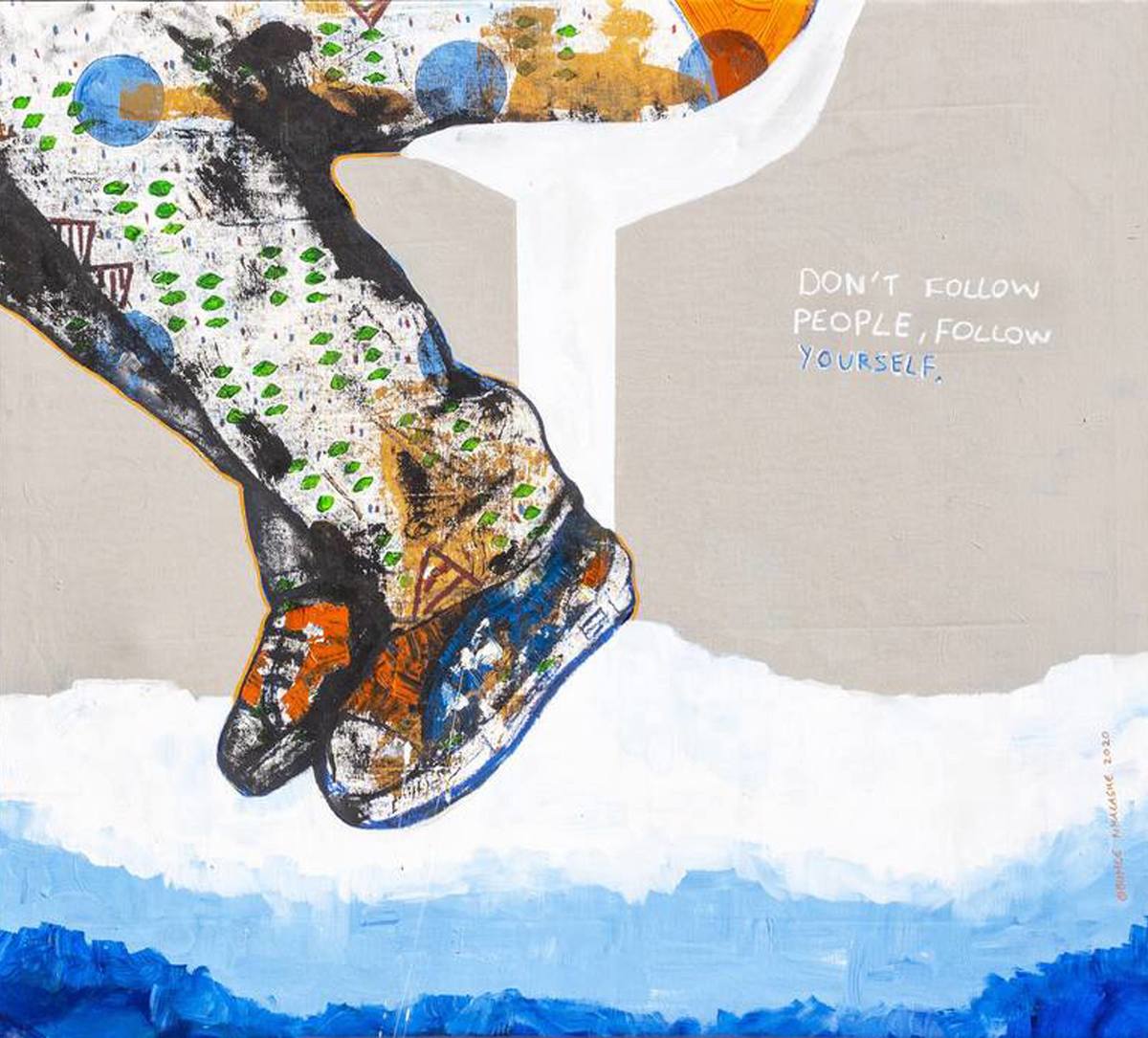 Divine Footprints by Buhle Nkalashe | Buy Art Online | Rise Art