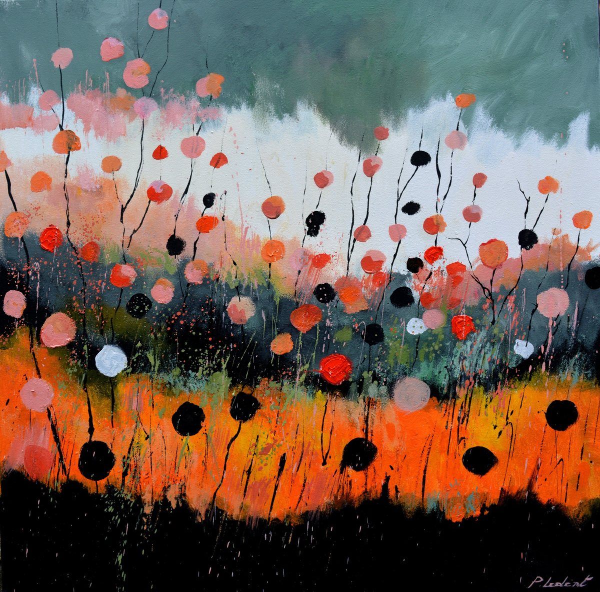 Peach fuzz flowers by Pol Ledent | Buy Art Online | Rise Art