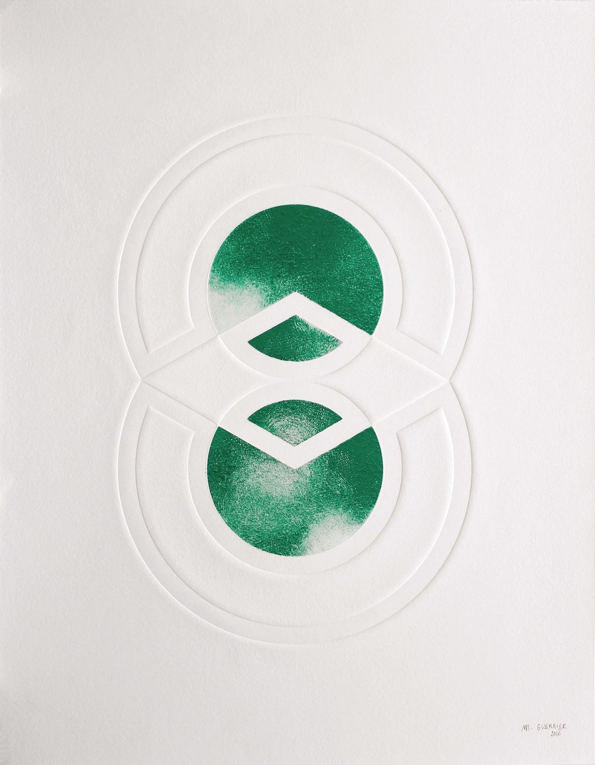 Embrassade Emeraude I von Marie Guerrier | Kunst online kaufen | Rise Art