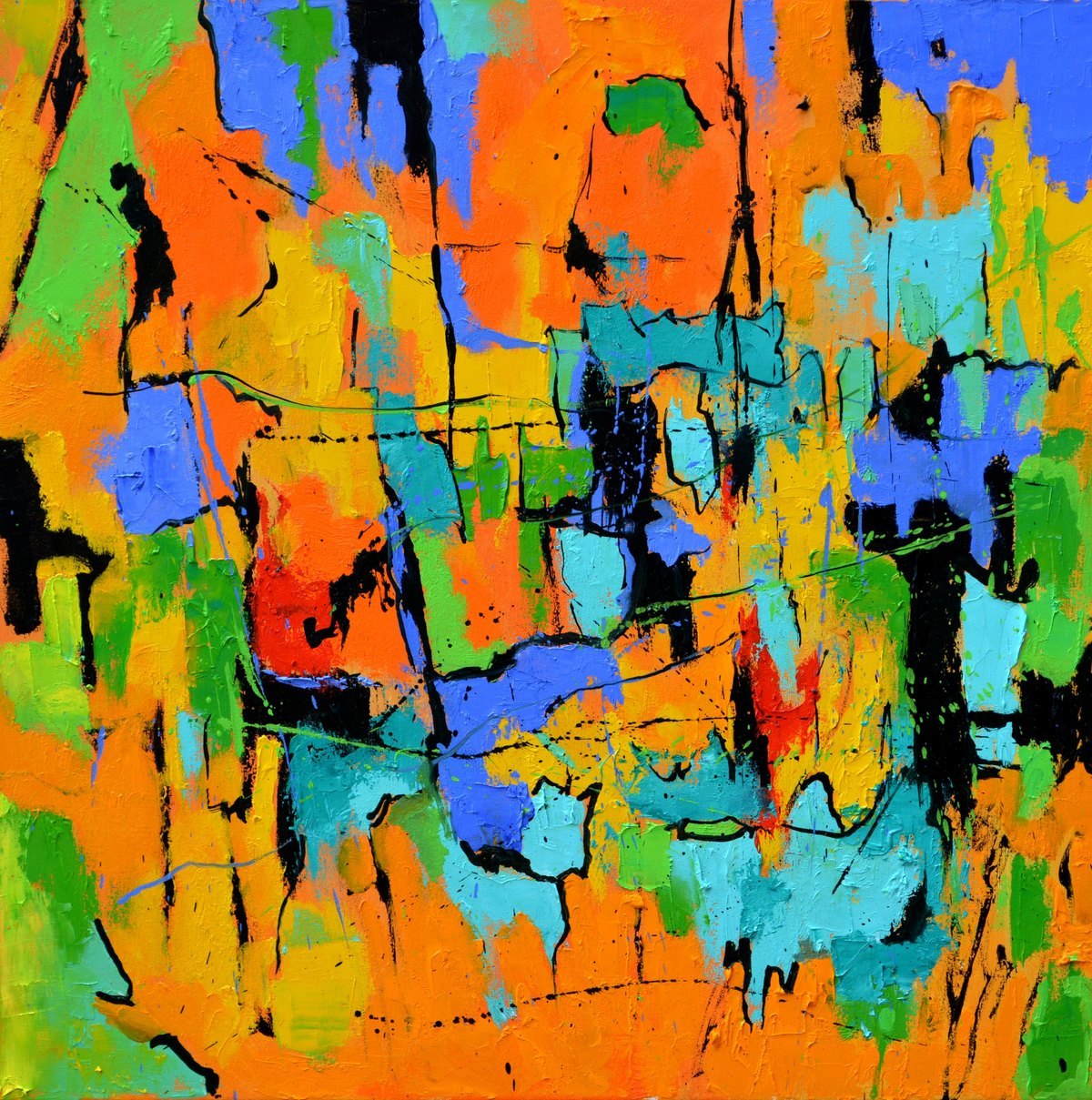Colorful celebration par Pol Ledent | Acheter de l'art en ligne | Rise Art
