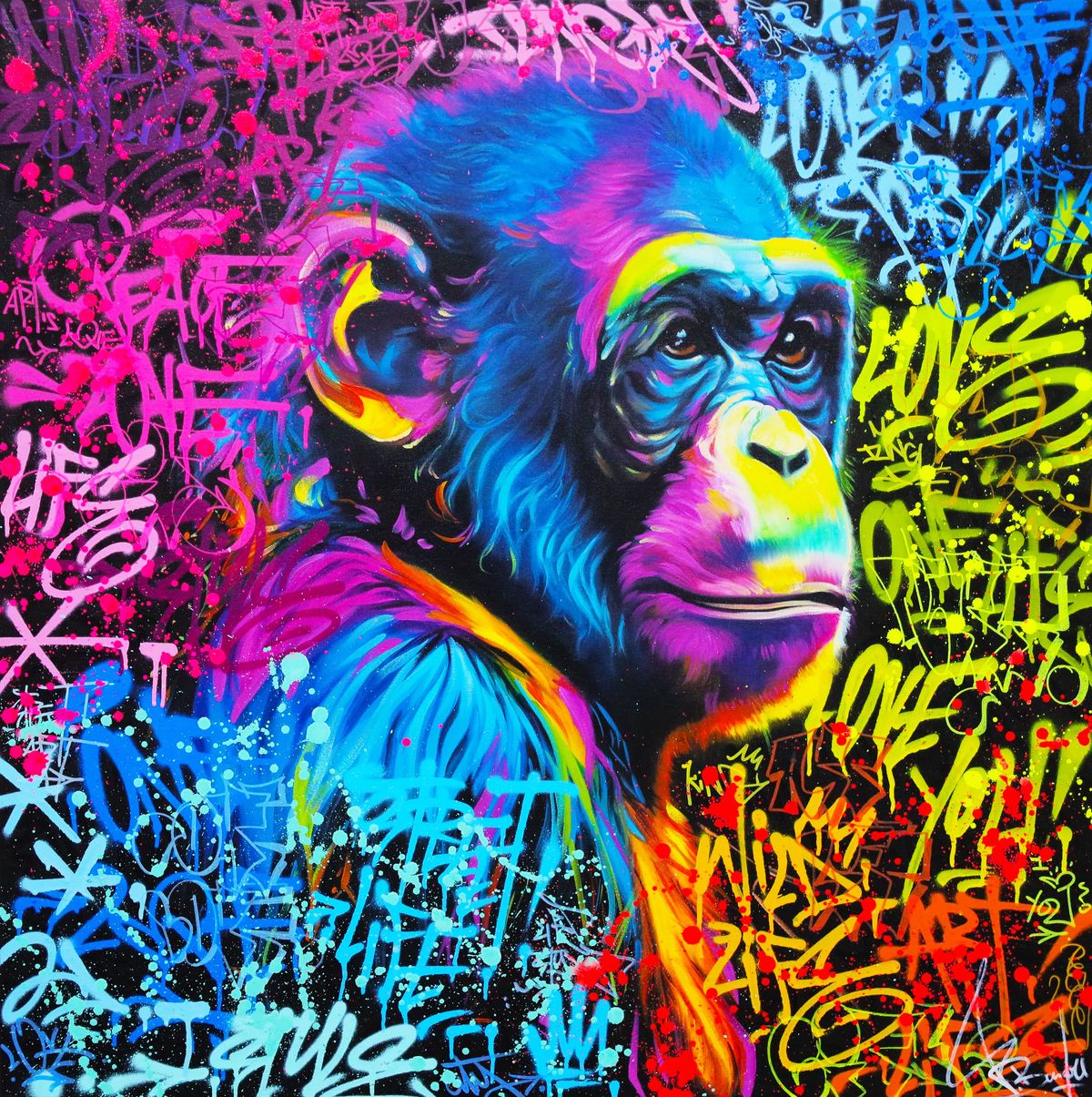 Street monkey symphony by Vincent Bardou | Buy Art Online | Rise Art
