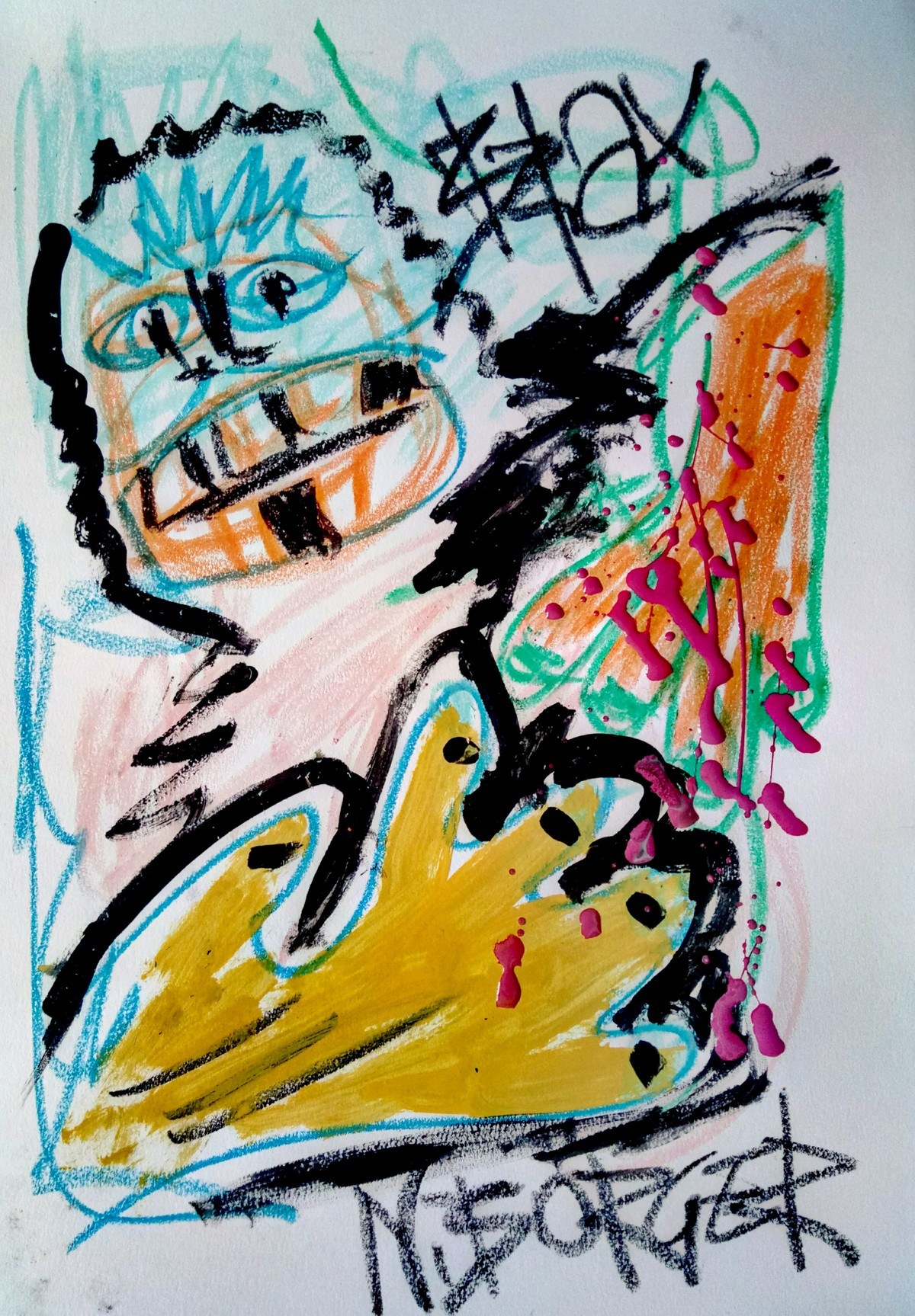 Borger drawing on paper 8 by Noah Borger | Buy Art Online | Rise Art