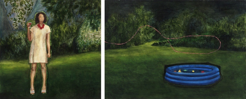 Lady of Leisure (diptych) by Kirsten Lilford | Buy Art Online | Rise Art