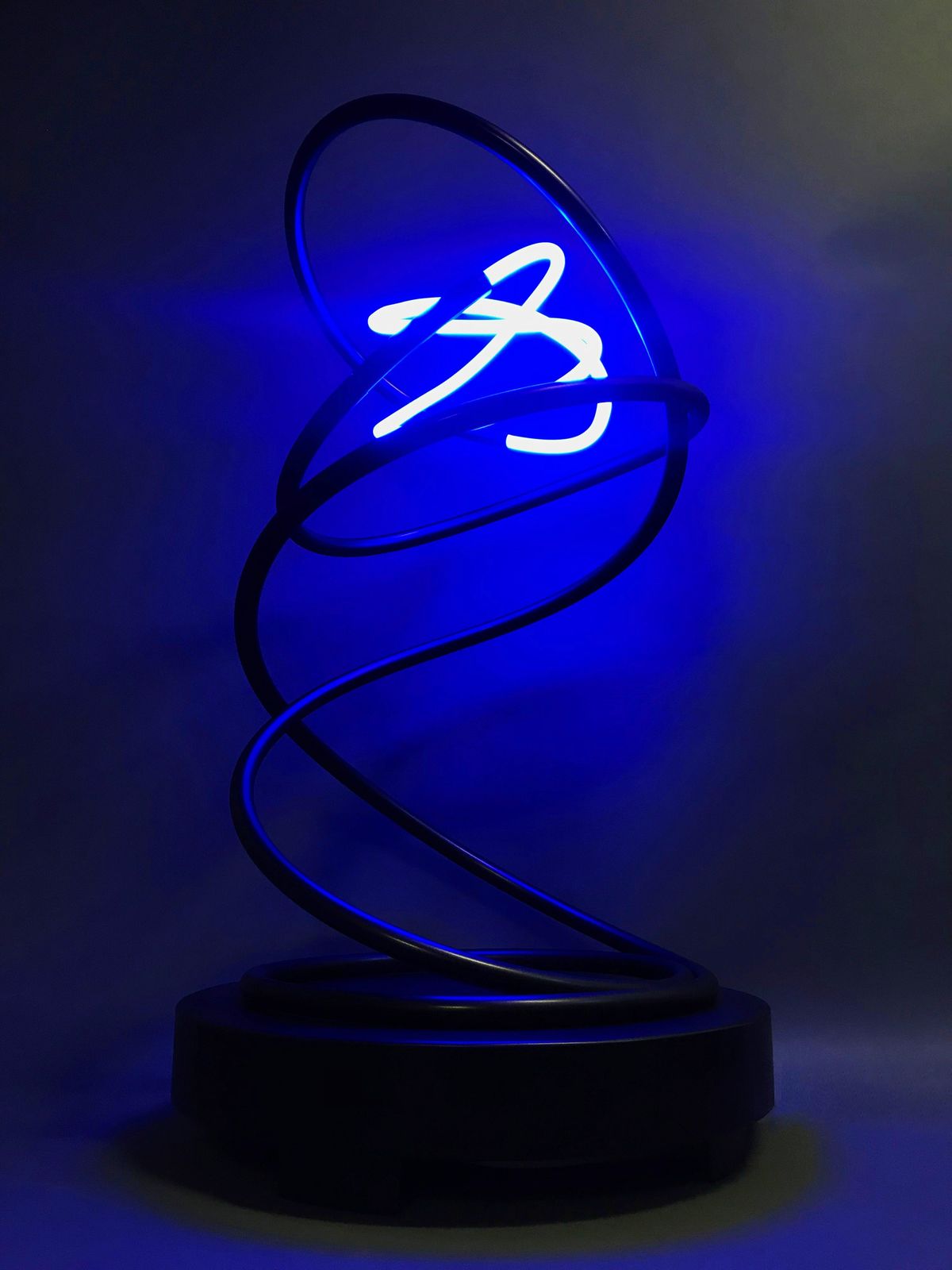 Blue Neon Orb by Mark Beattie | Buy Art Online | Rise Art