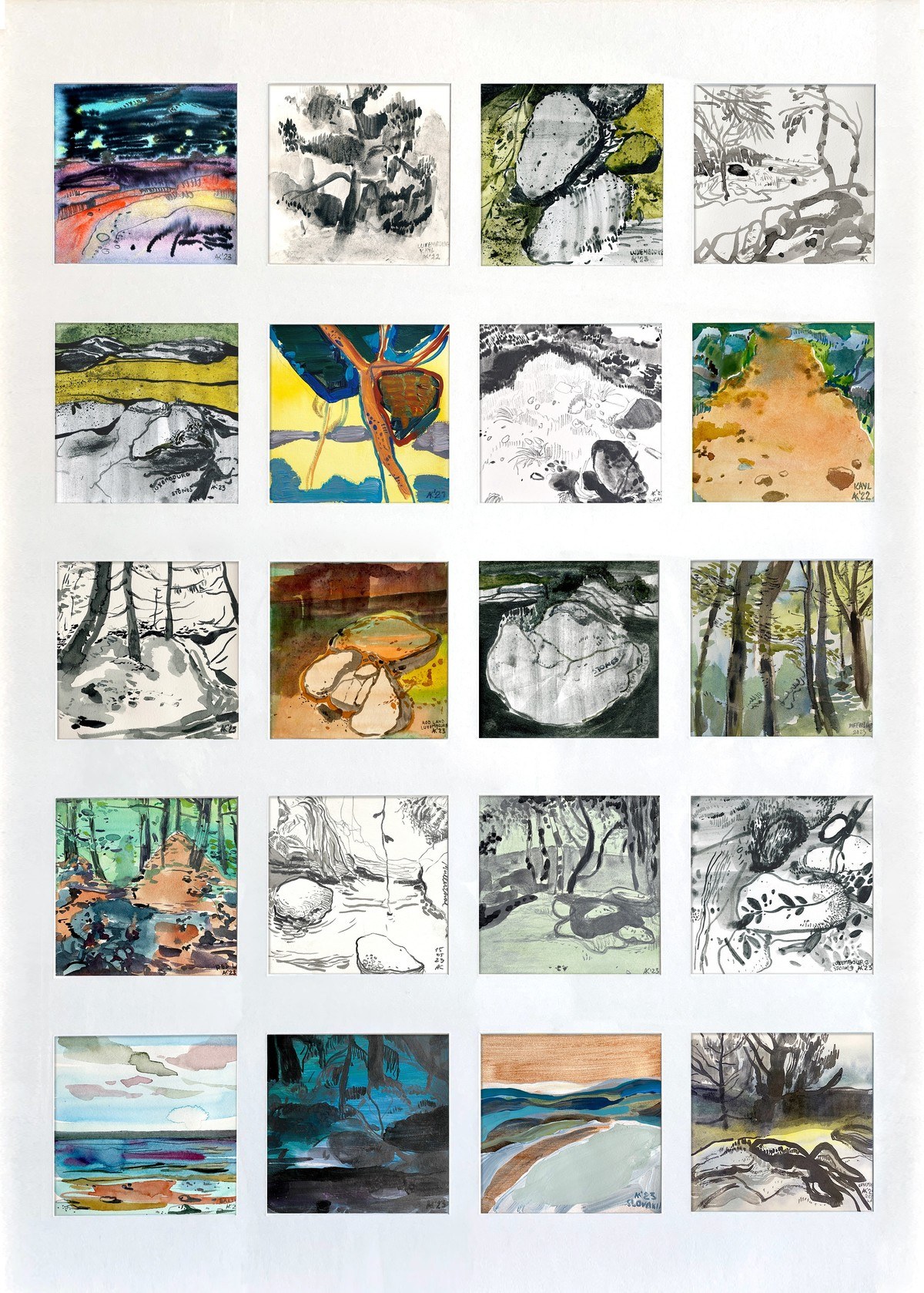 Landscape diary I by Asta Kulikauskaite Krivickiene | Buy Art Online ...