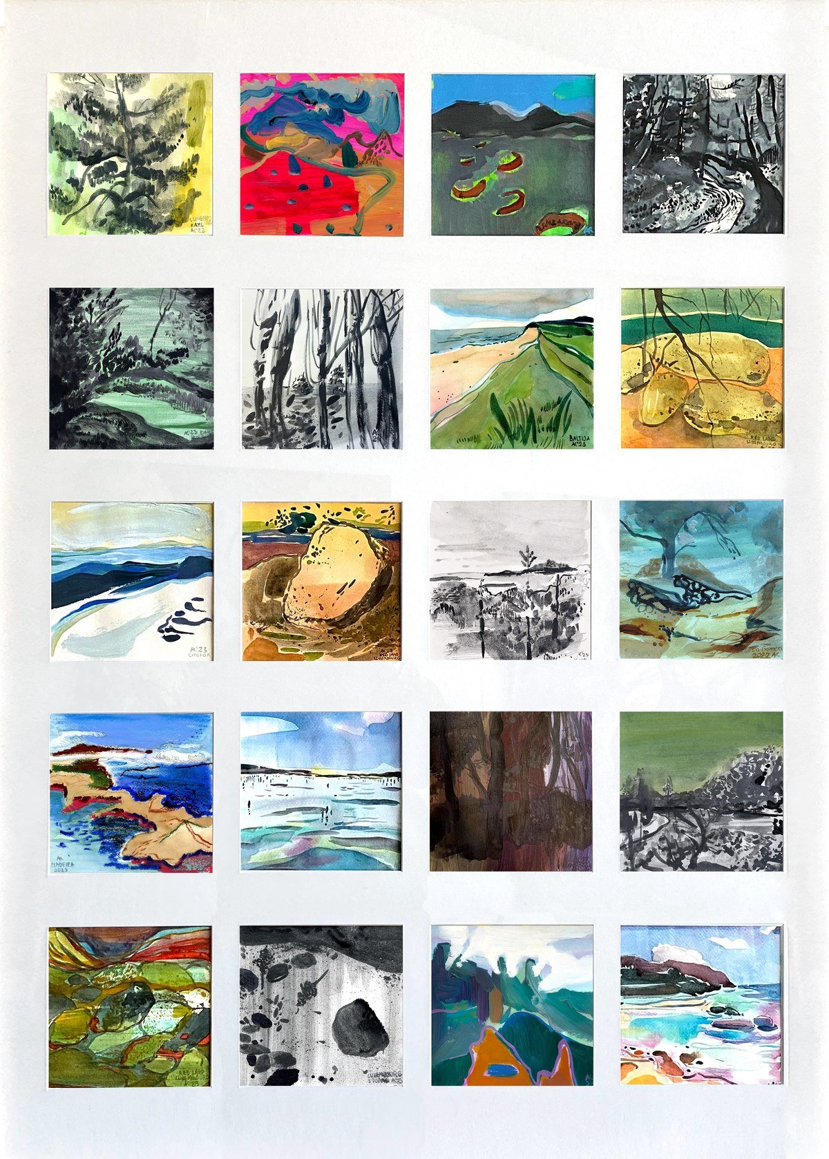 Landscape diary III by Asta Kulikauskaite Krivickiene | Buy Art Online ...