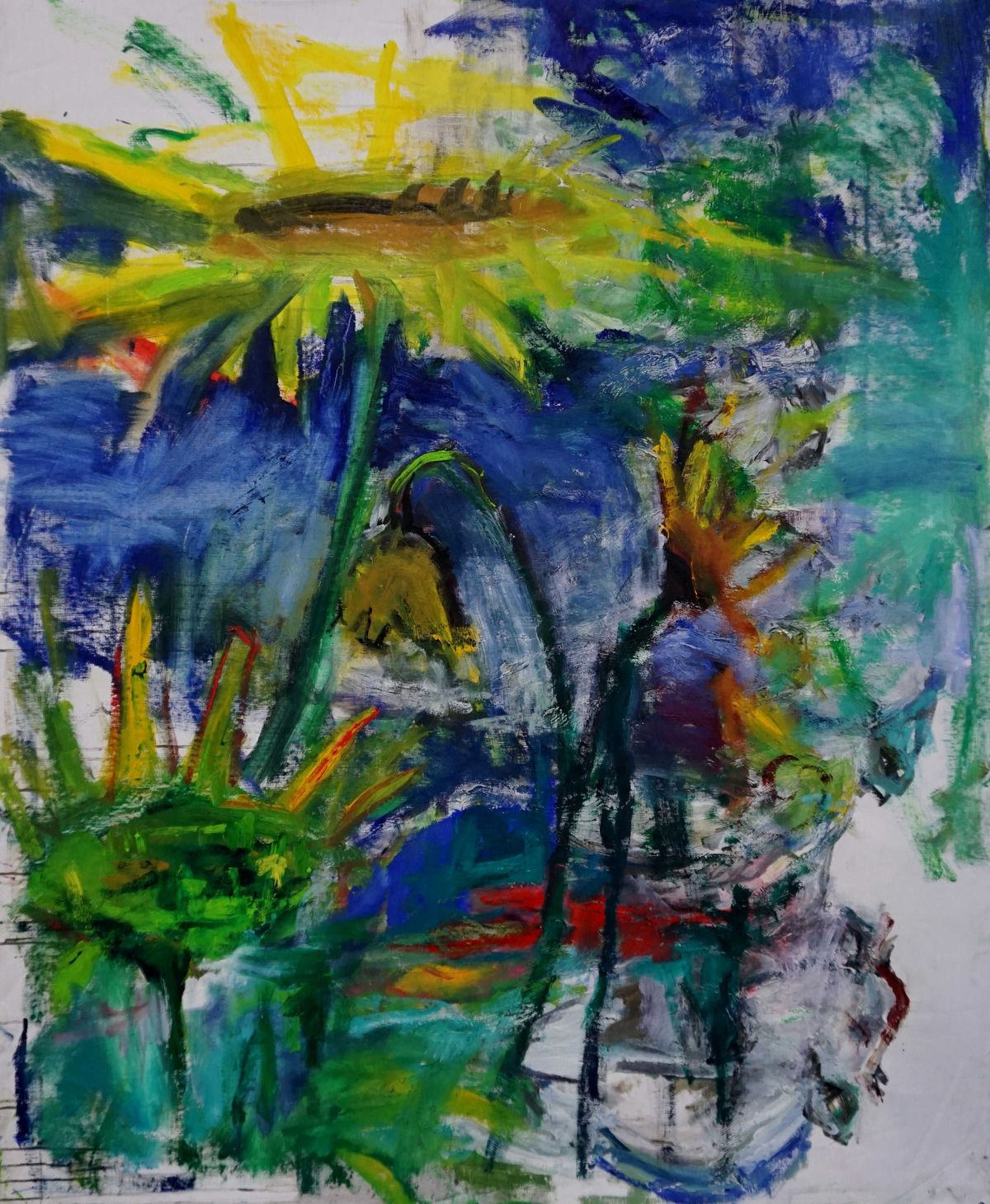Le bleu des tournesols by Ingrid Stübinger | Buy Art Online | Rise Art