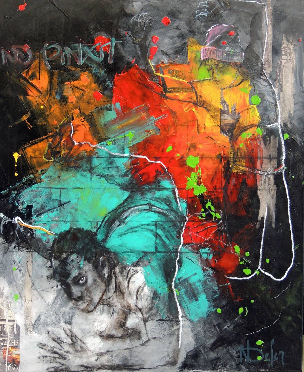 BATTLE by Nadine Defer | Buy Art Online | Rise Art