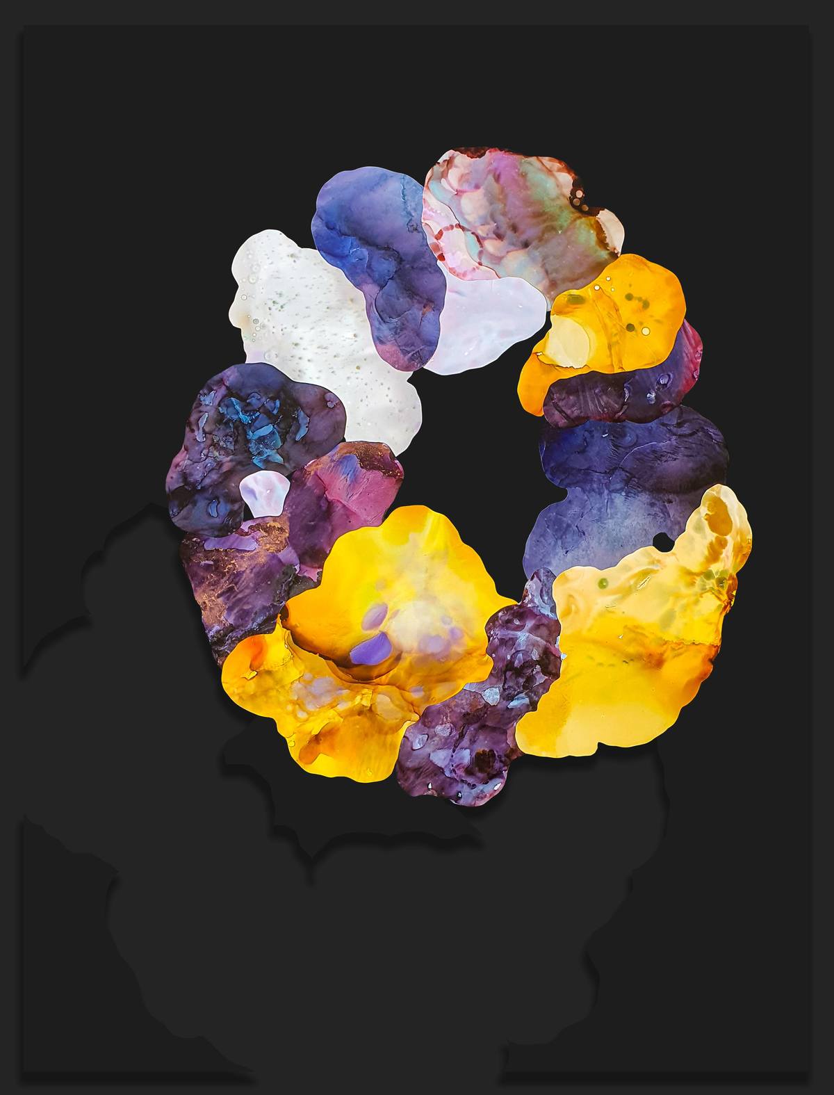 Organic Wreath. Fen-violet by Ariadna Dane | Buy Art Online | Rise Art