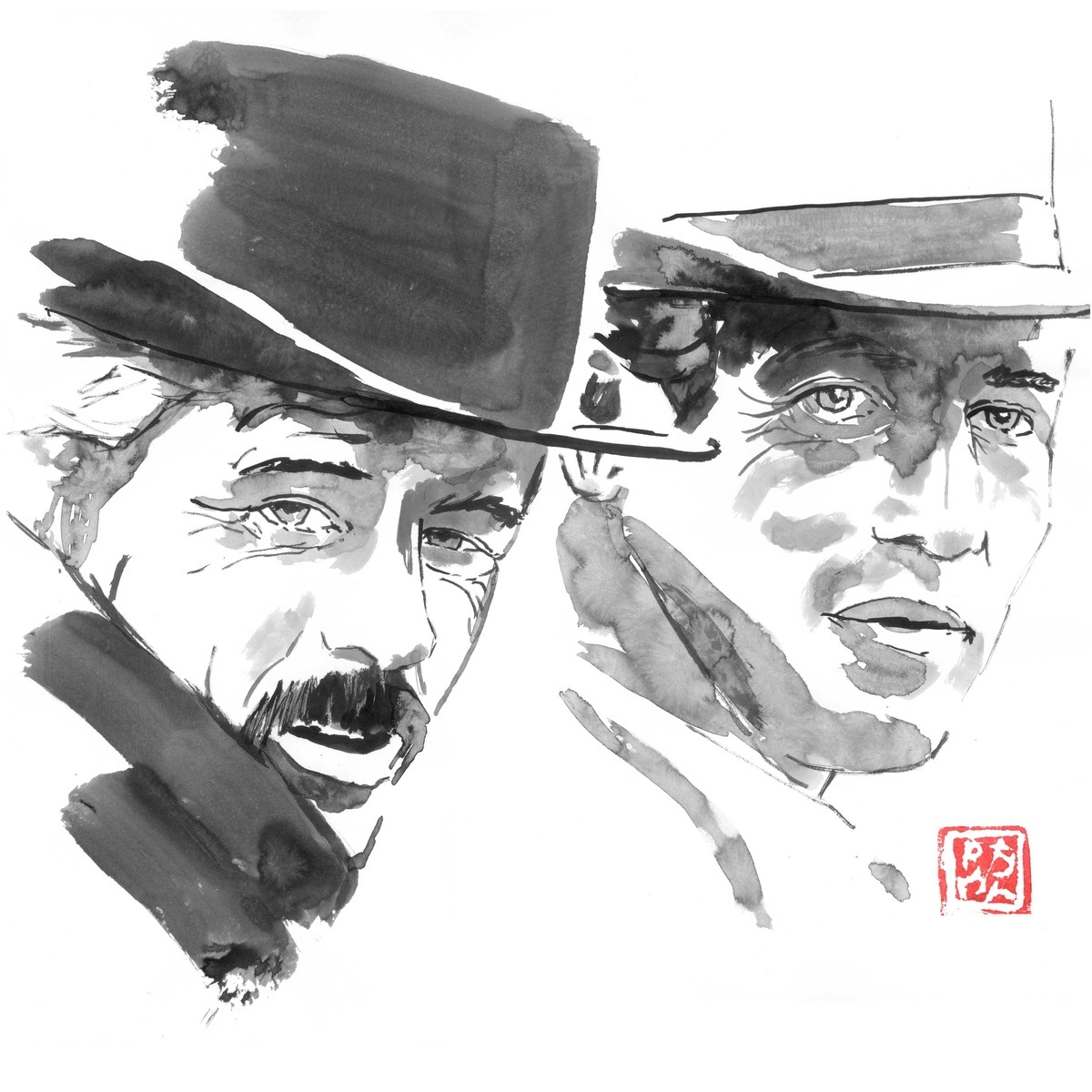 butch cassidy and the sundance kid by Péchane | Buy Art Online | Rise Art