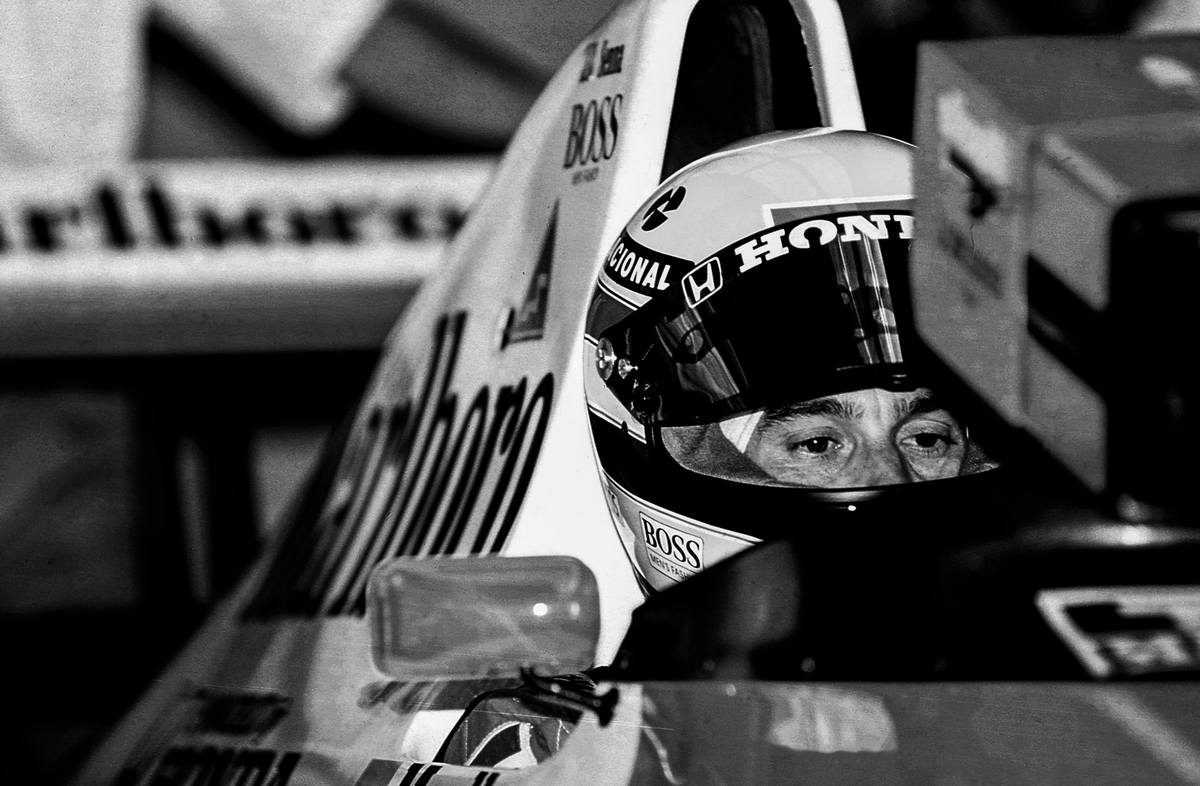 Concentration en noir et blanc Ayrton Senna. F1 by Leroyphoto | Buy Art ...