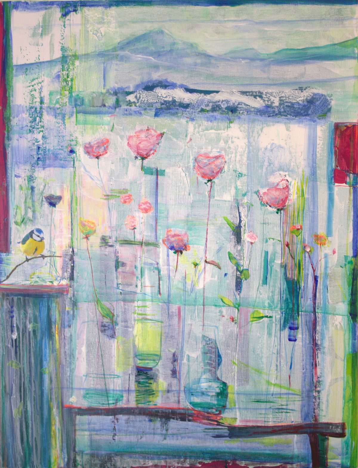 Dans la froidure de l'hiver, notre mésange attendait chaque matin tes ...