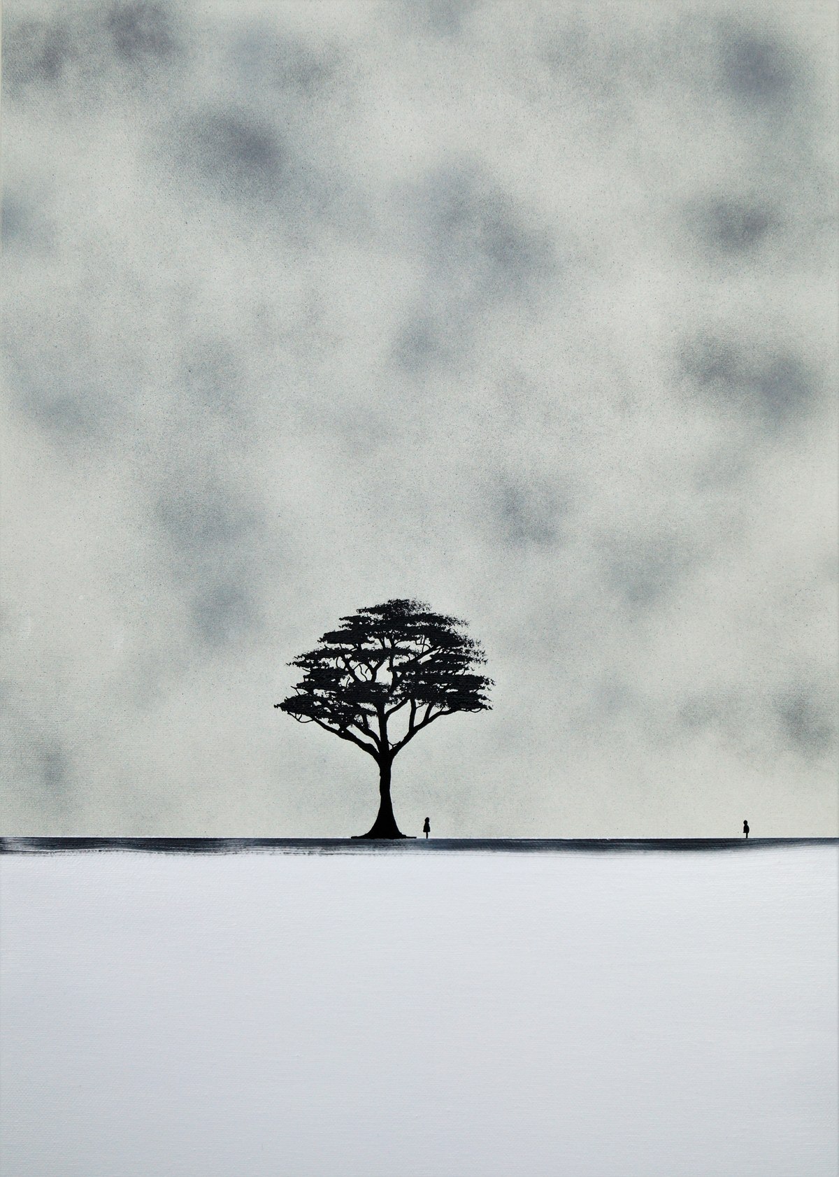 meet by the tree by Robert Owen Bloomfield | Buy Art Online | Rise Art