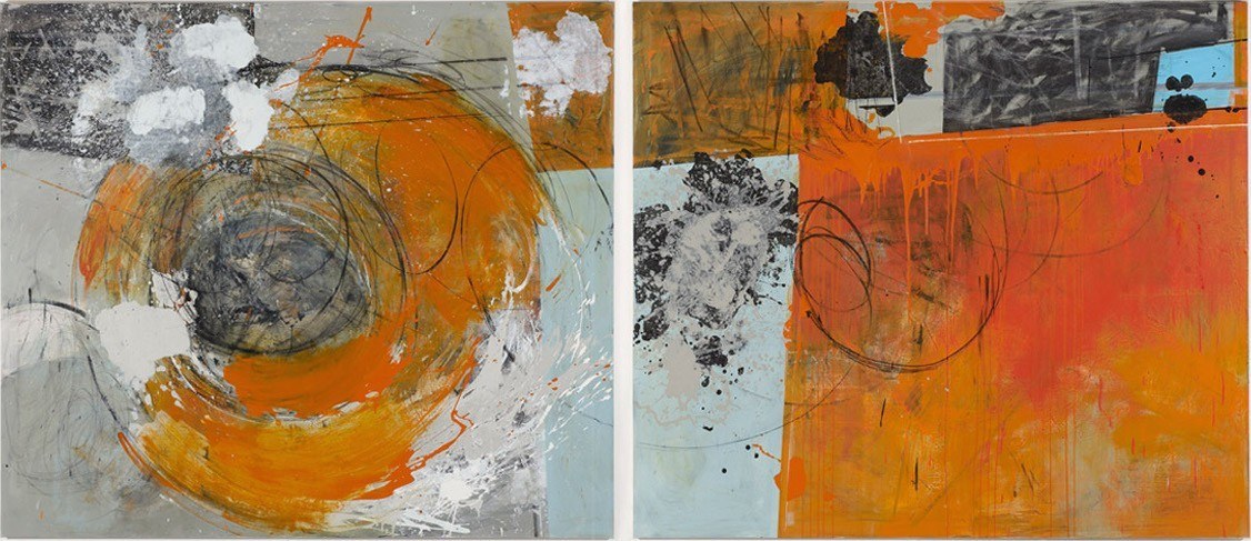 Edgelands 2 (Diptych) by Day Bowman | Buy Art Online | Rise Art