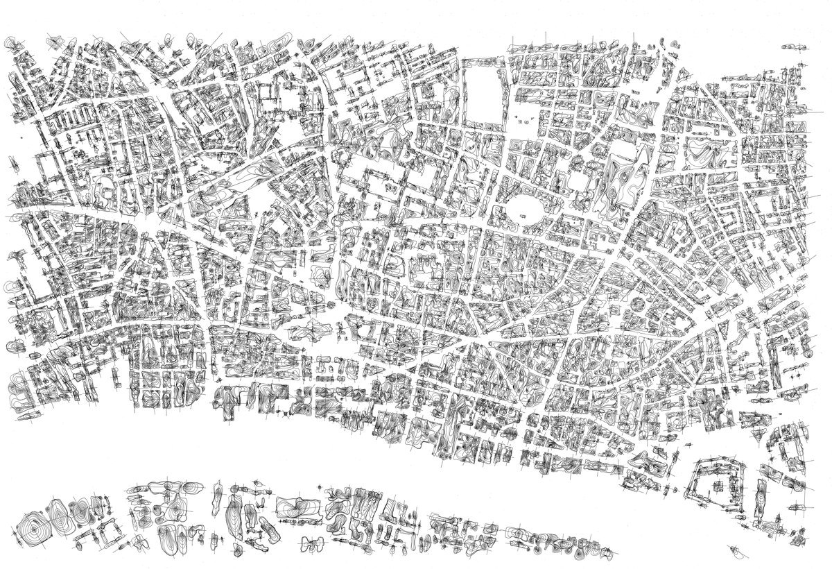 London Contour par Tannaz Oroumchi | Acheter de l'art en ligne | Rise Art