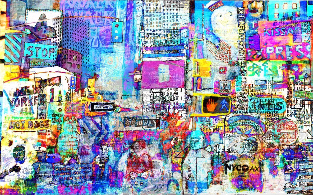 Times Square V by Andy Mercer | Buy Art Online | Rise Art