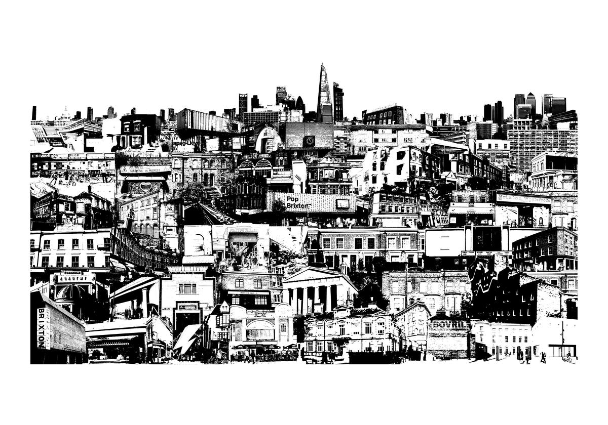 Formations (Brixton, Black) by Jaykoe | Buy Art Online | Rise Art