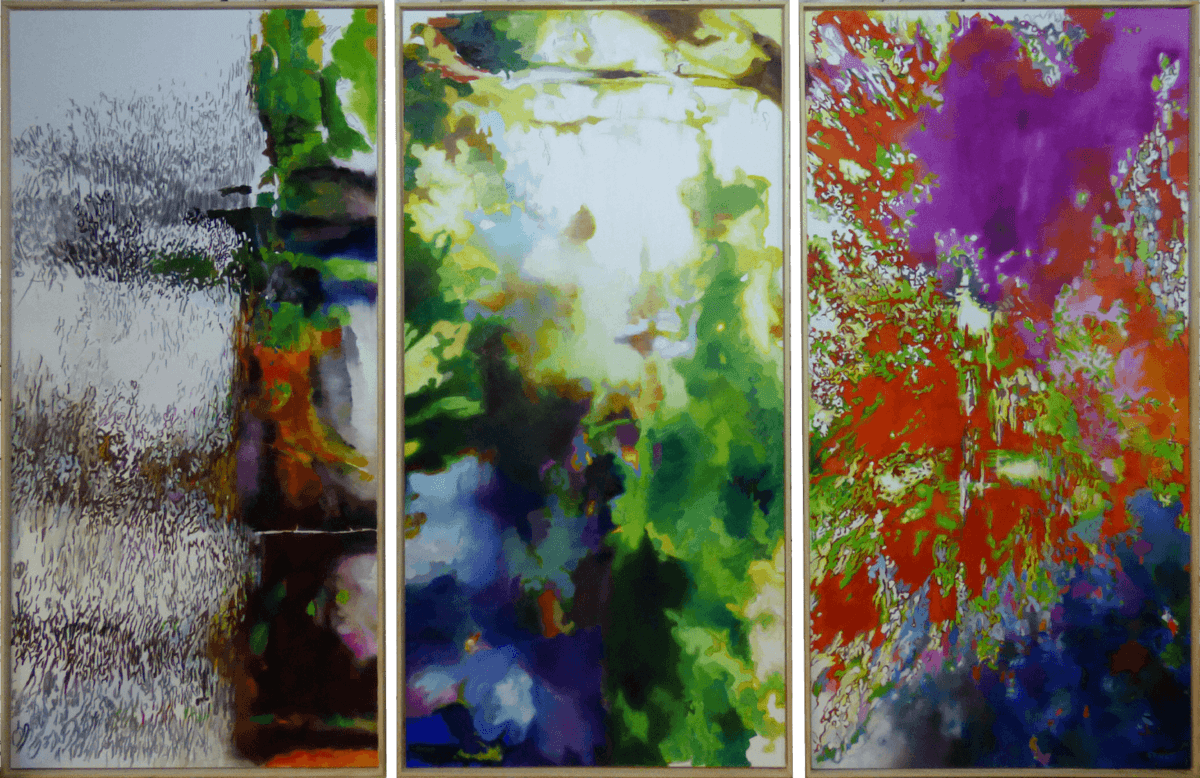 Triptyque by Franck Oscamou | Buy Art Online | Rise Art