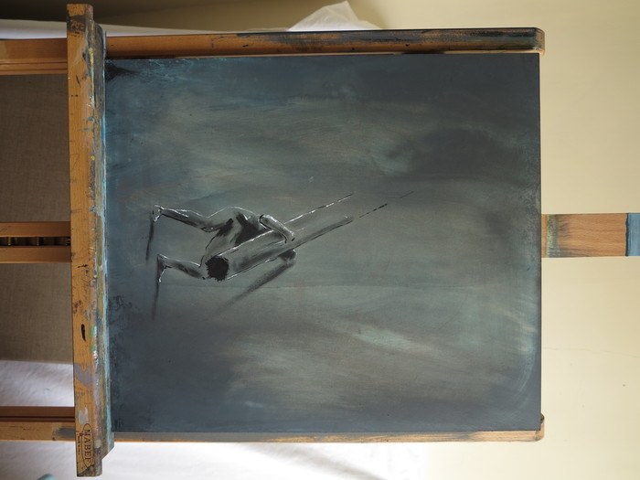 Untitled (man bearing weight, 2018) by Adam Reid | Buy Art Online ...