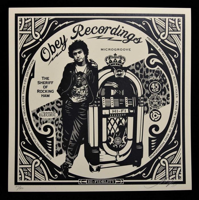Dance Floor Riot : Obey Jonesy by Shepard Fairey | Buy Art Online ...